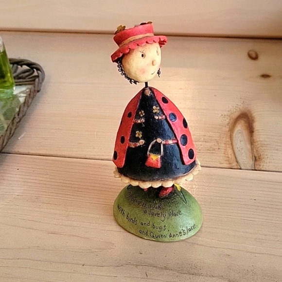 LANG | Accents | August Moon Lady Bug Wobble Figurine | Poshmark